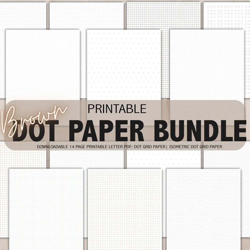 Dot Grid Paper - Etsy