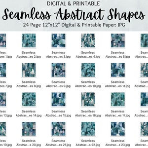 Abstract Shapes Seamless Patterns Colorful Abstract Patterns Digital Paper Commercial Use ...