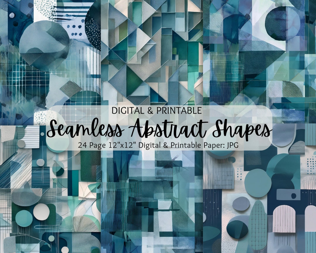 Abstract Shapes Seamless Patterns | Colorful Abstract Patterns ...