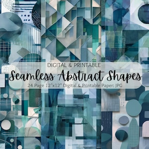 Abstract Shapes Seamless Patterns | Colorful Abstract Patterns ...