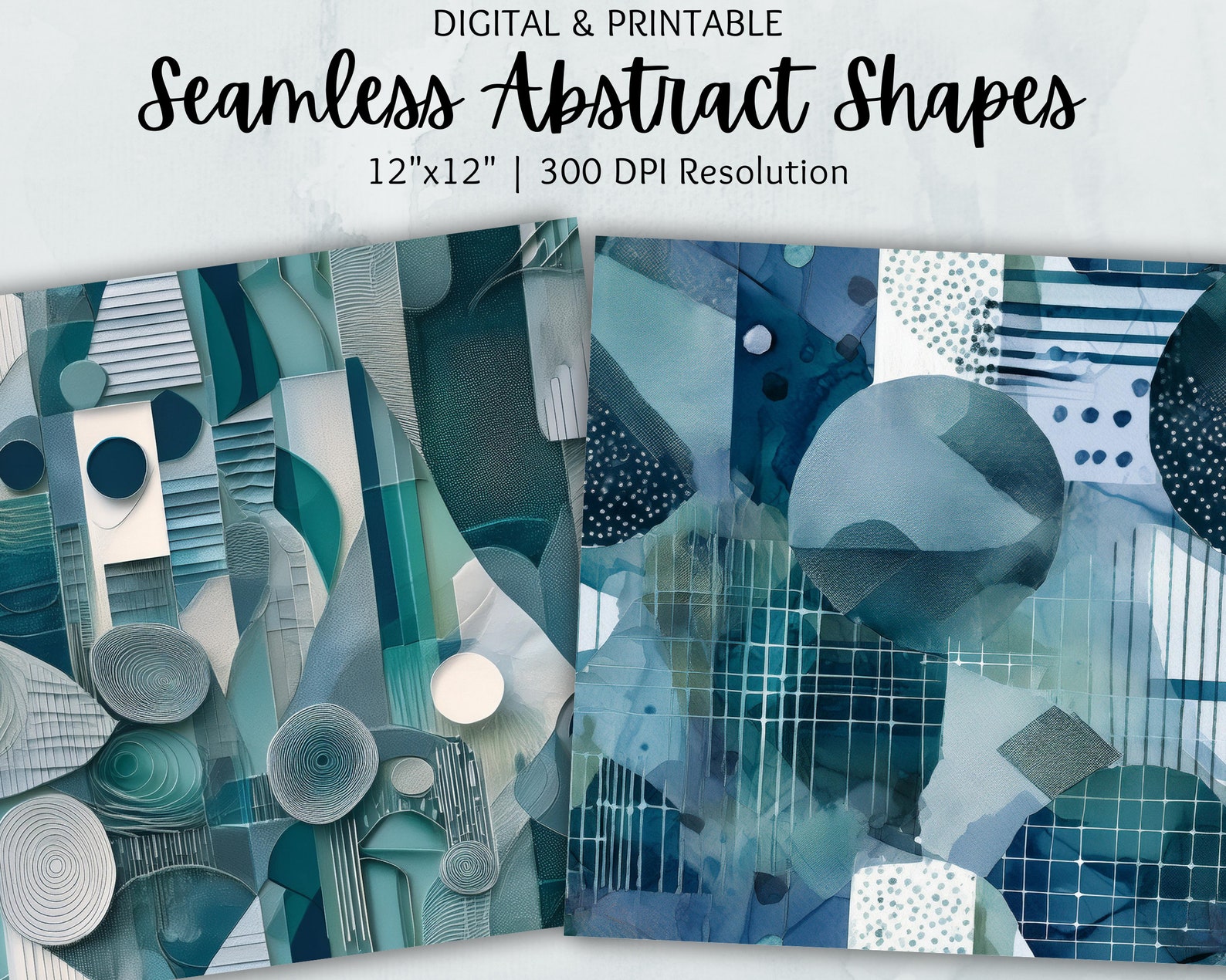 Abstract Shapes Seamless Patterns | Colorful Abstract Patterns ...