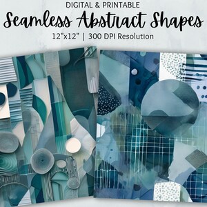 Abstract Shapes Seamless Patterns | Colorful Abstract Patterns ...