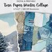 Abstract Torn Paper Winter Collage | Digital Paper | Commercial Use ...