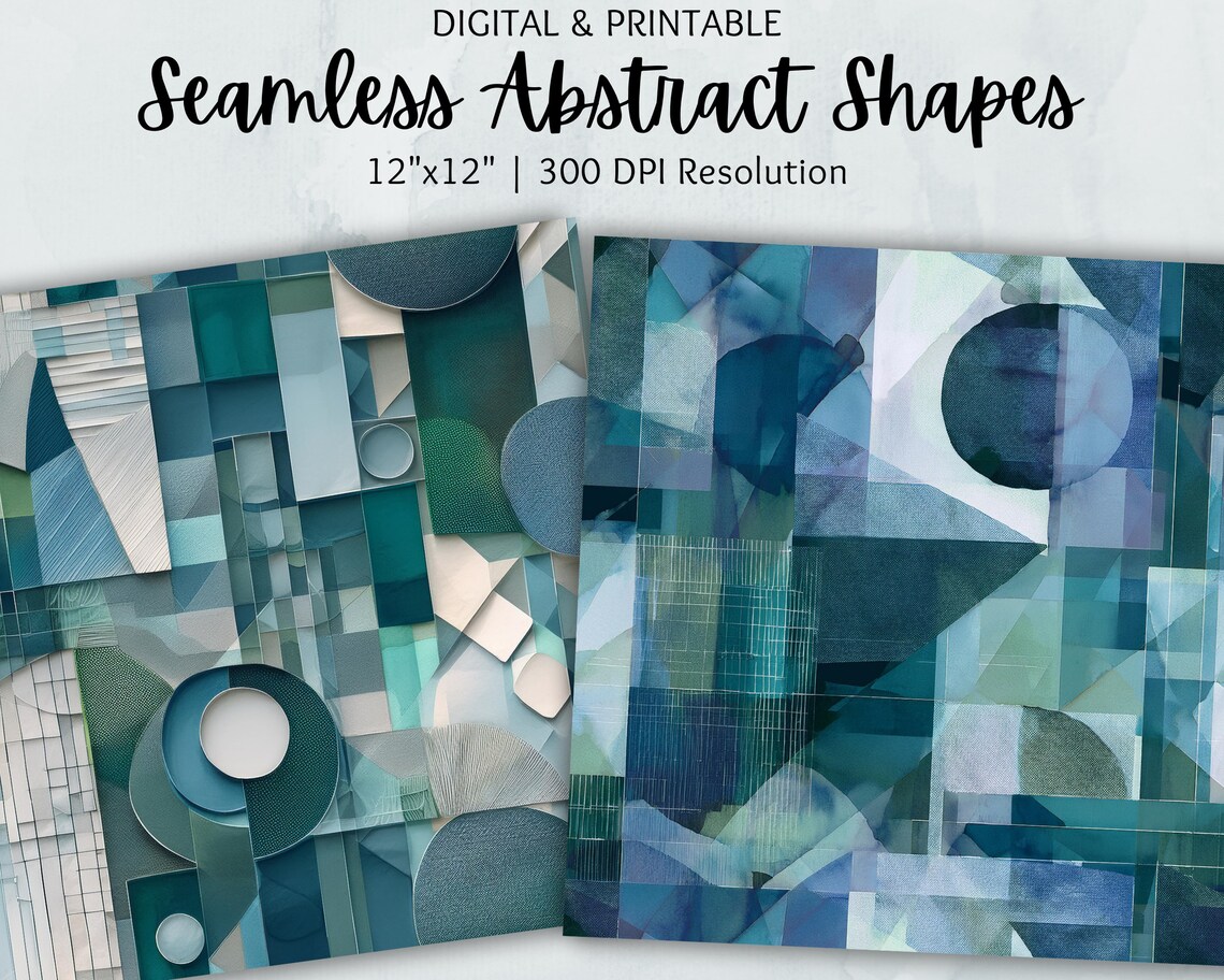 Abstract Shapes Seamless Patterns | Colorful Abstract Patterns ...