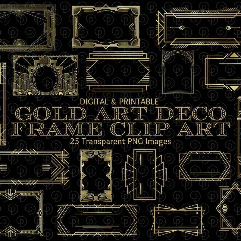 Frames Download Art Deco - Etsy UK