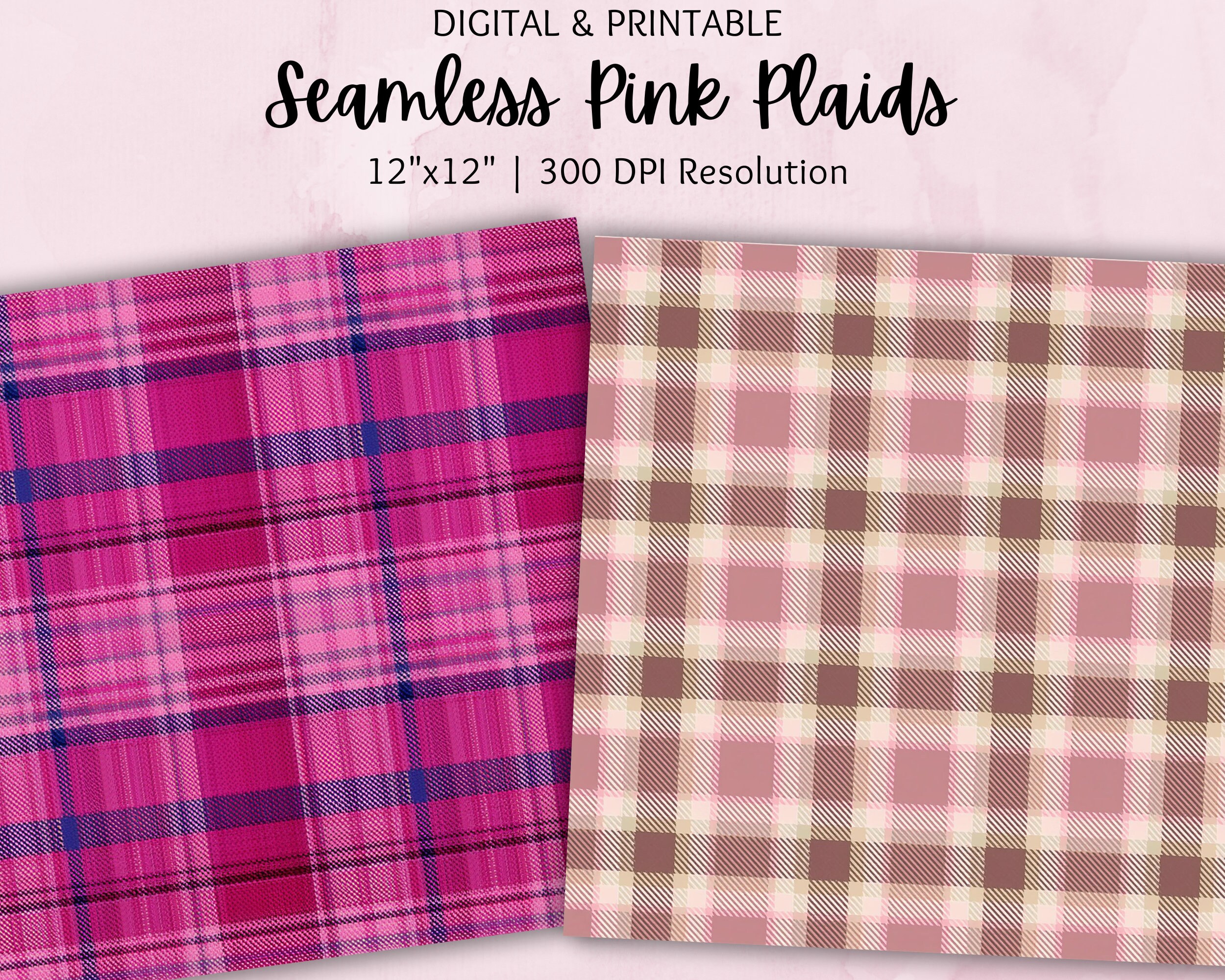 Pink Plaid Patterns | Seamless Plaid Patterns | Tartan Plaid Patterns ...