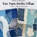 Abstract Torn Paper Winter Collage | Digital Paper | Commercial Use ...