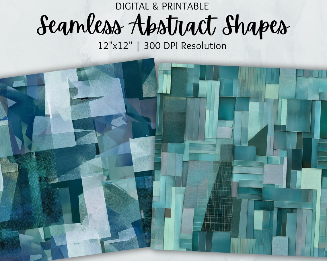Abstract Shapes Seamless Patterns | Colorful Abstract Patterns ...