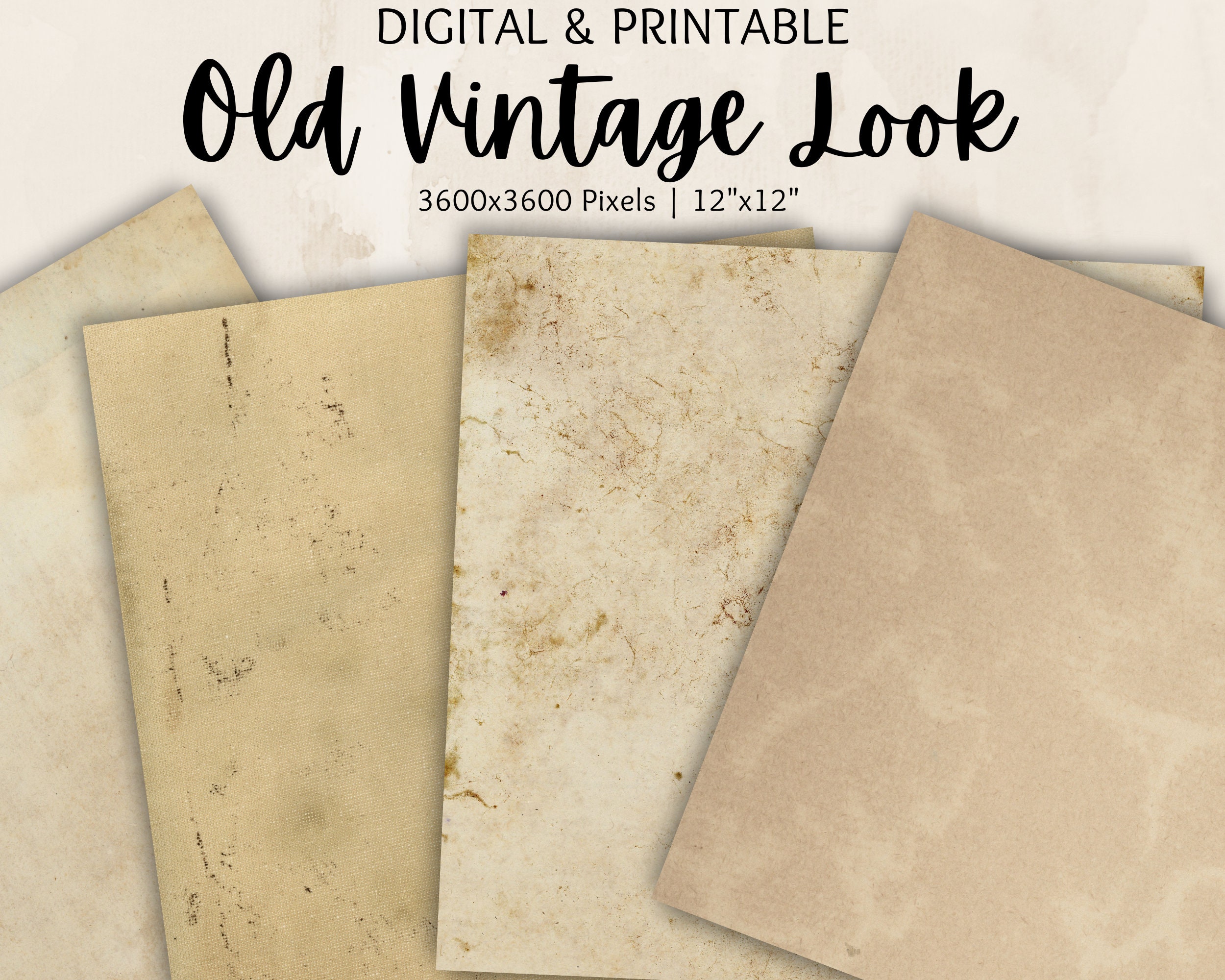 Old Vintage Paper Coffee Dyed Paper Aged Oxidized Paper Coffee Stained ...