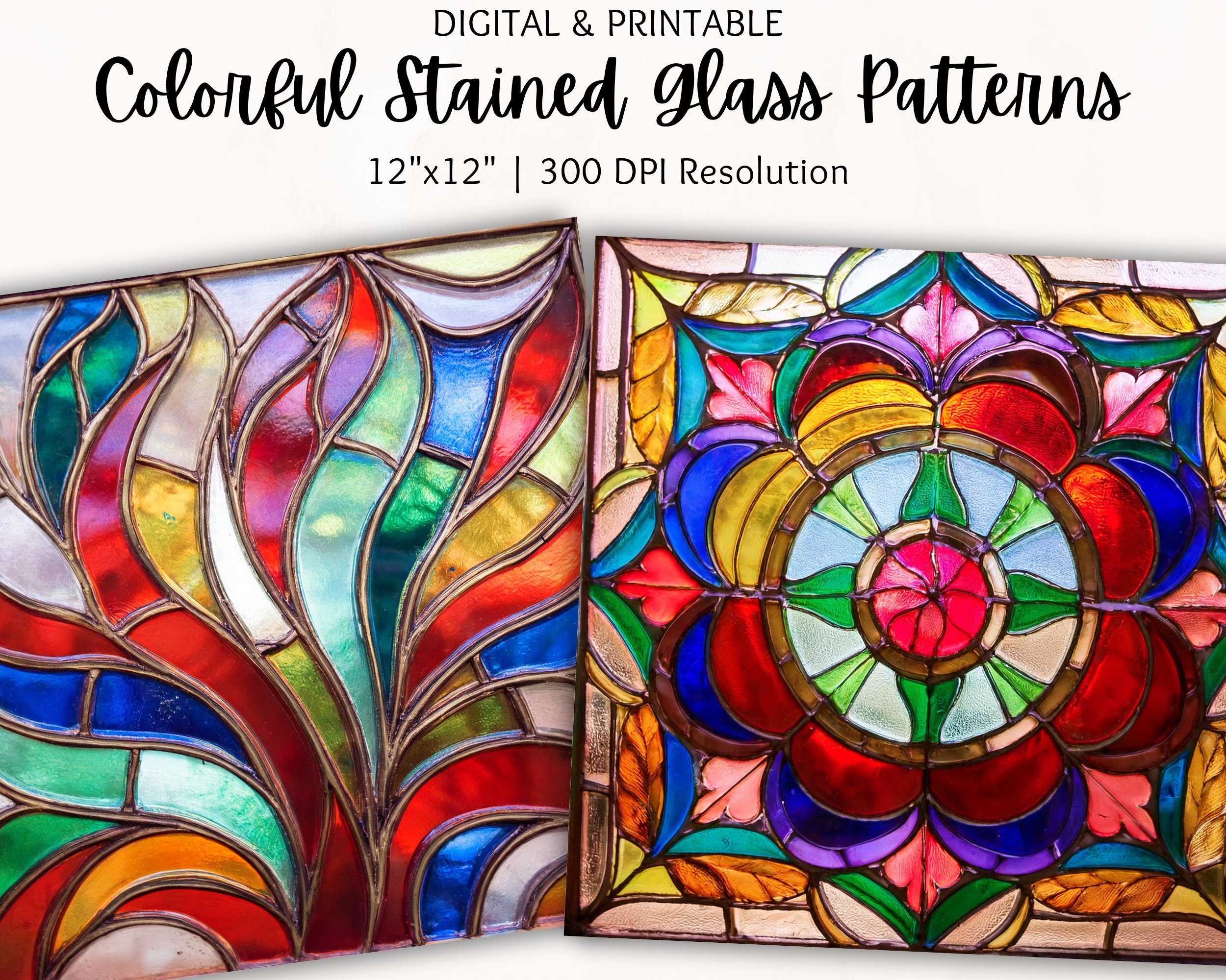 Stained Glass Images | Colorful Stained Glass Patterns | Seamless ...