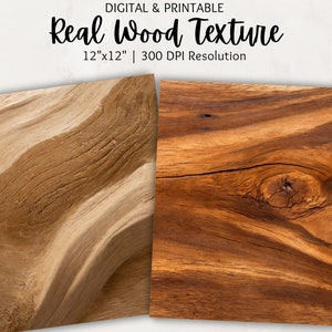 Wood Grain Textures Digital Paper | Rustic Wood Scrapbook Paper Pack ...