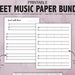 Blank Sheet Music Printable Bundle Staff Paper Piano Sheet - Etsy