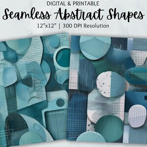 Abstract Shapes Seamless Patterns | Colorful Abstract Patterns ...