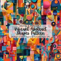 100 Seamless Abstract Triangle Geometric Digital Papers 12x12" 300 Dpi ...