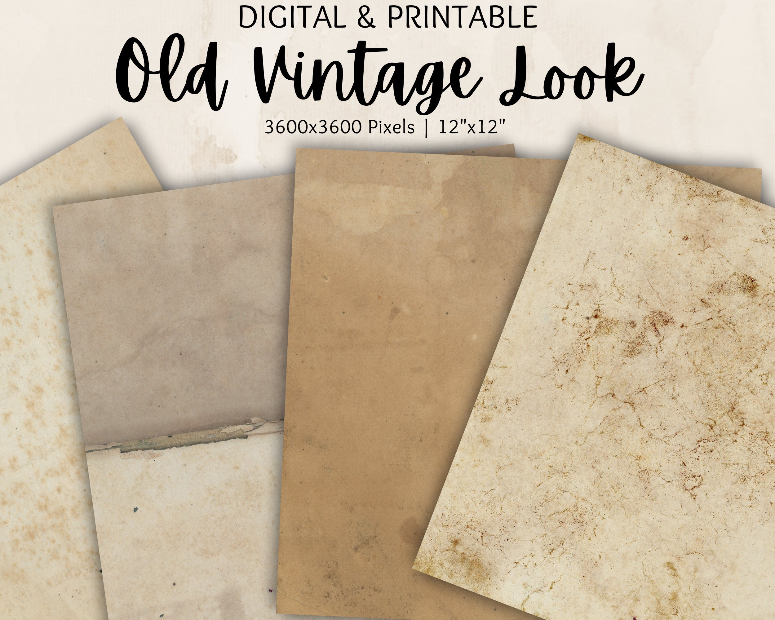 Old Vintage Paper Coffee Dyed Paper Aged Oxidized Paper Coffee Stained ...