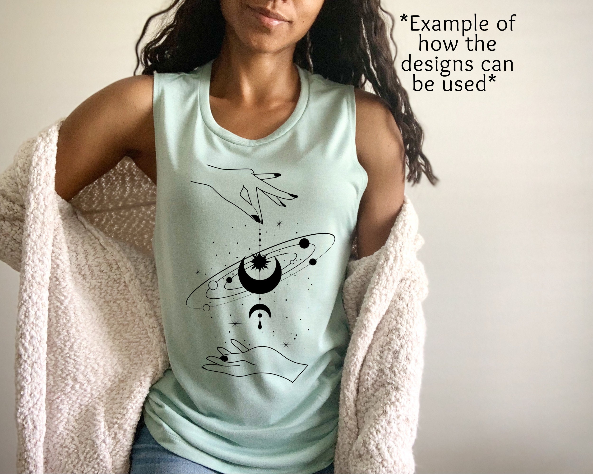 Celestial SVG PNG EPS Celestial Tarot Svg Esoteric Magic and Mystical ...