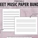 Blank Sheet Music Printable Bundle Staff Paper Piano Sheet - Etsy