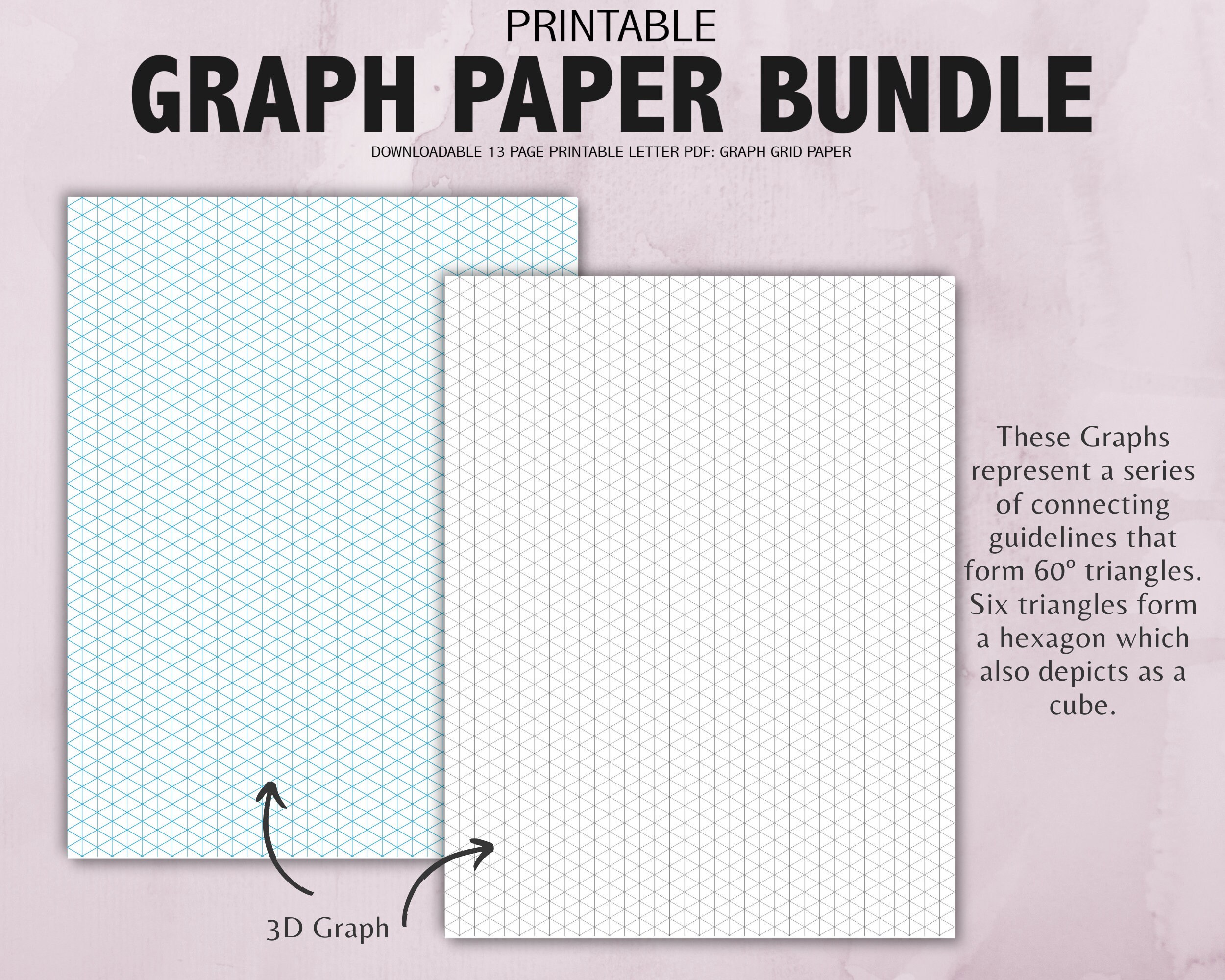 Graph Grid Printable Paper Insert Bundle Engineer Graph Paper Bullet ...