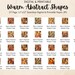 Warm Abstract Shapes Seamless Patterns | Abstract Patterns | Digital ...