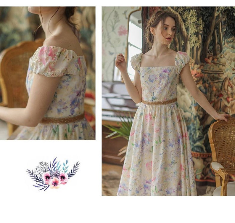 Vintage Erika Dress Victorian Dress Victorian Dress Abiti | Etsy