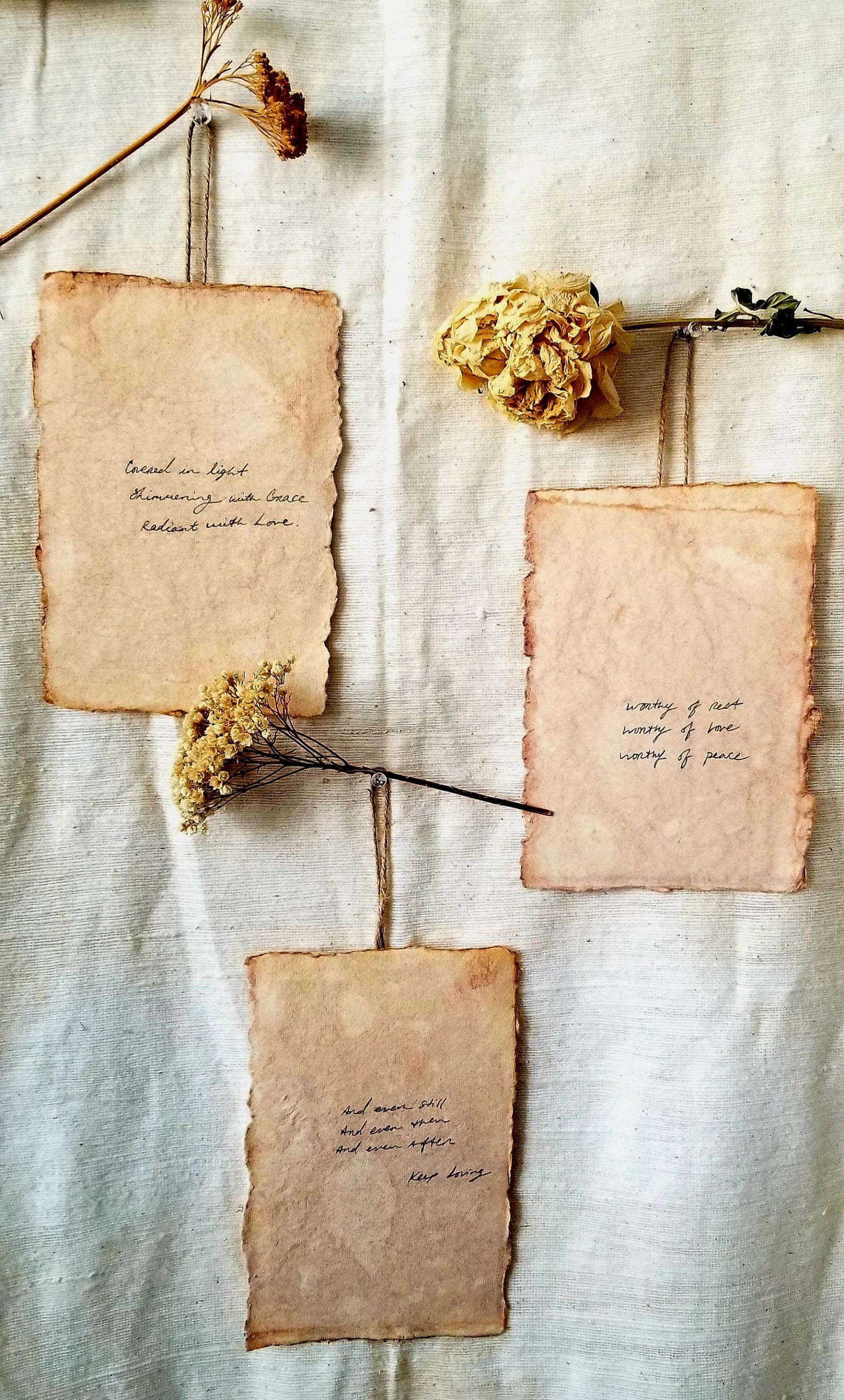 Worthy of Rest, Worthy of Love, Worthy of Peace. Handwritten ...