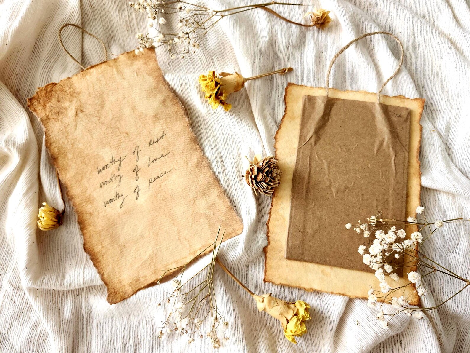 Worthy of Rest, Worthy of Love, Worthy of Peace. Handwritten ...