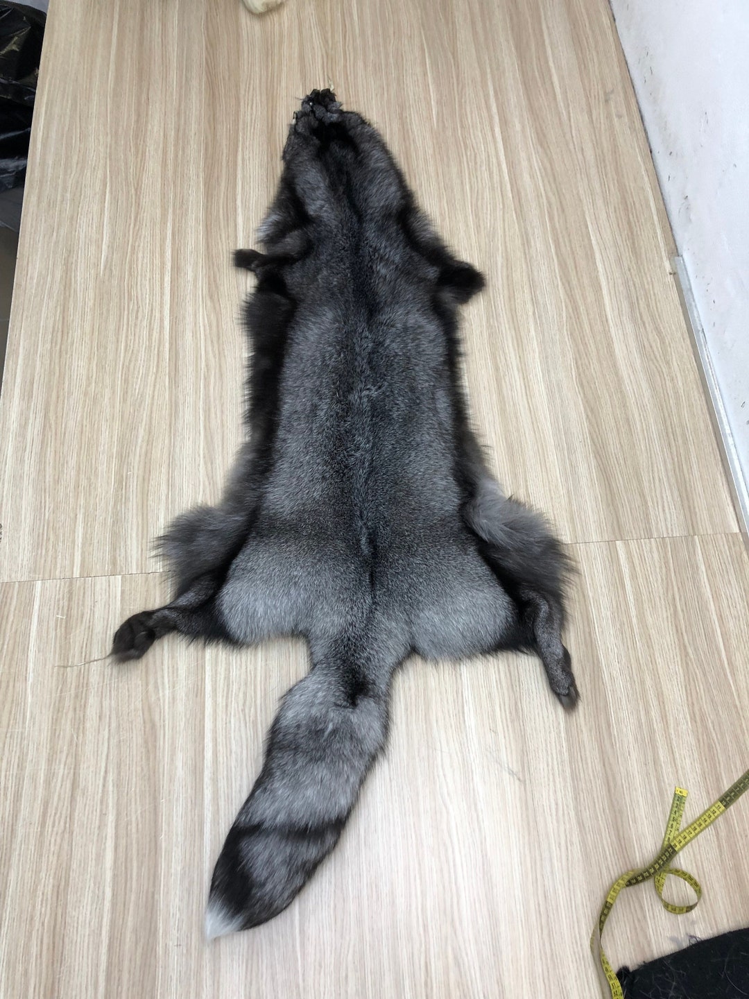 Frost Fox Fur Pelt Hide Skin Tanned Fox Fur Extra Extra BIG Size Real ...