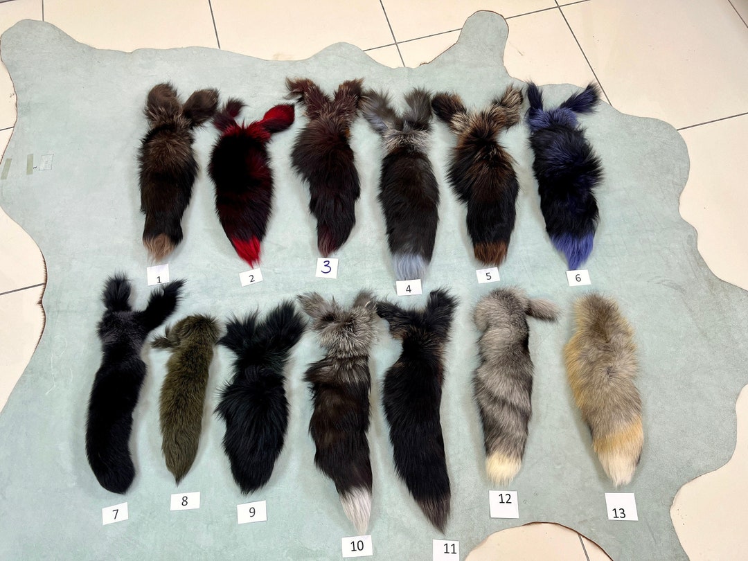 Real Fox Fur Tail Furry Fox Tail Accessory cosplay Animal Costumes Hook ...
