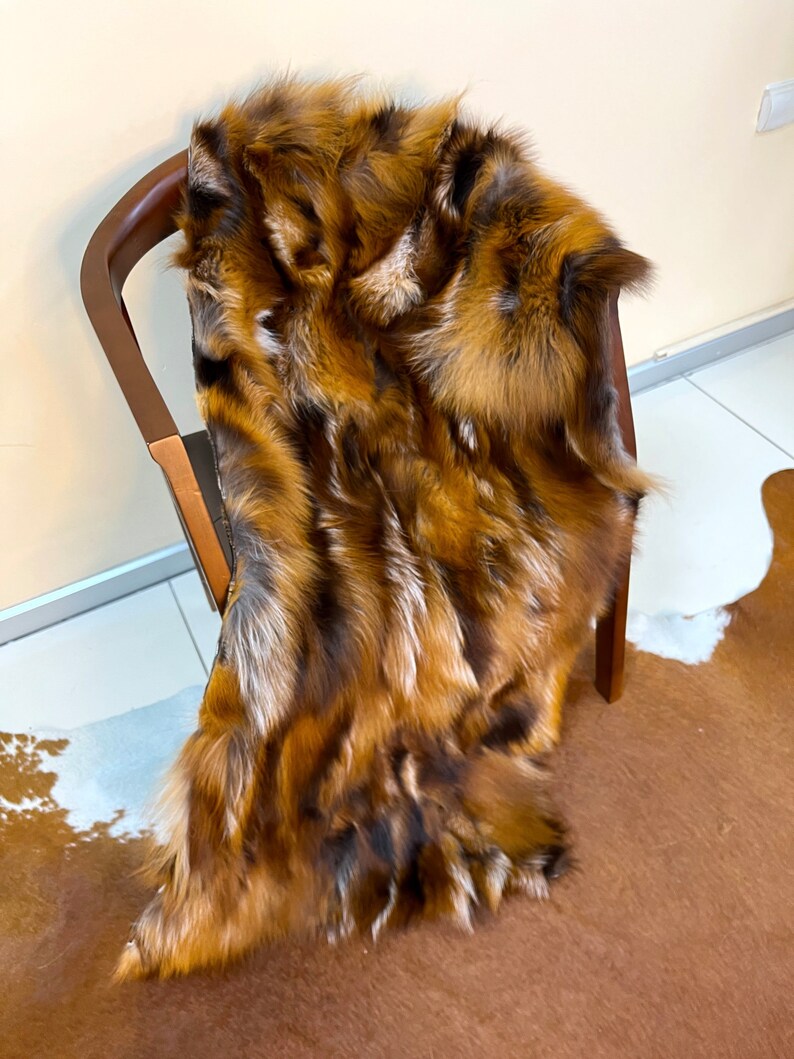 Real Canada Red Fox Rug Genuine Red Fox Fur Fox Pelt Skin - Etsy