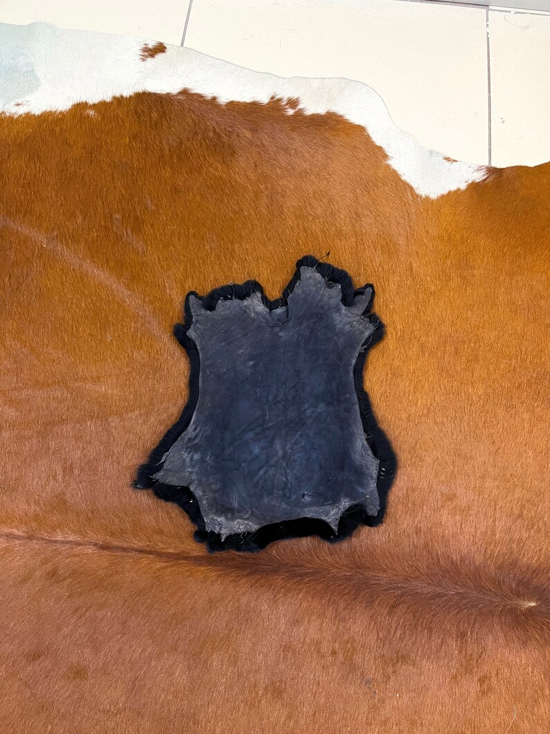 Black Rabbit Pelt Rabbit Pelt Soft Luxury REX Pelt Real - Etsy