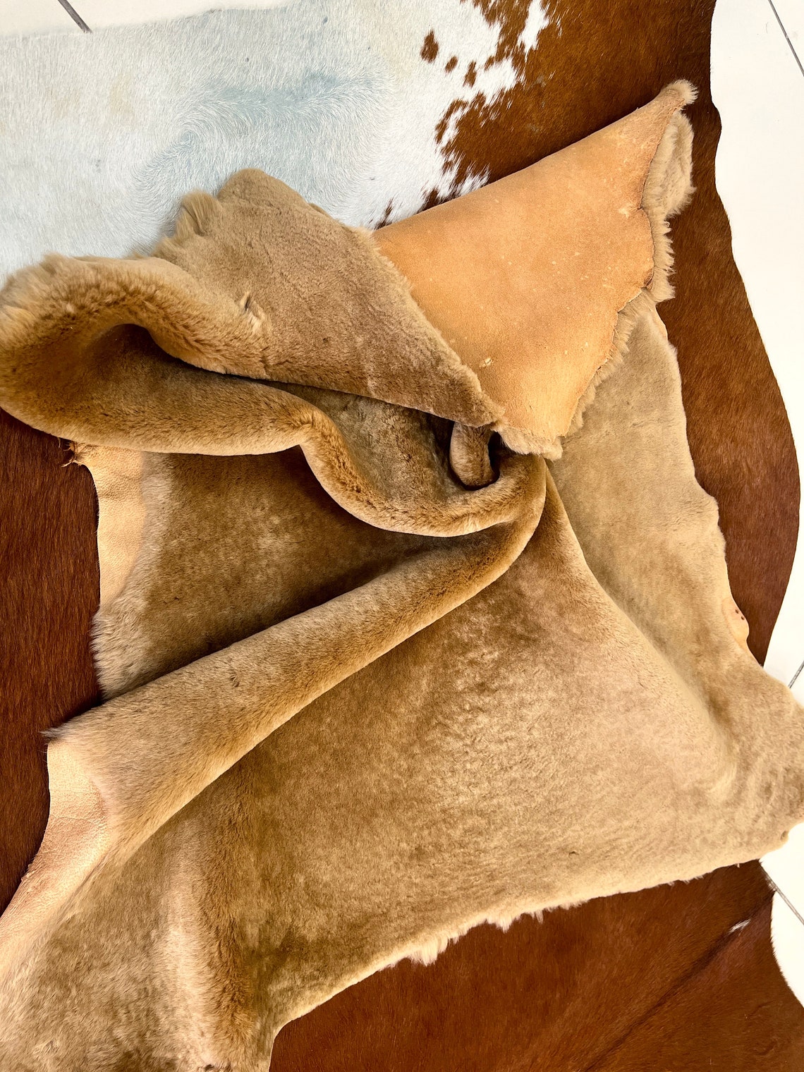 Mouton Sheepskin Shearling Soft Sheep Skin Hide Whole Pelt Leather for ...