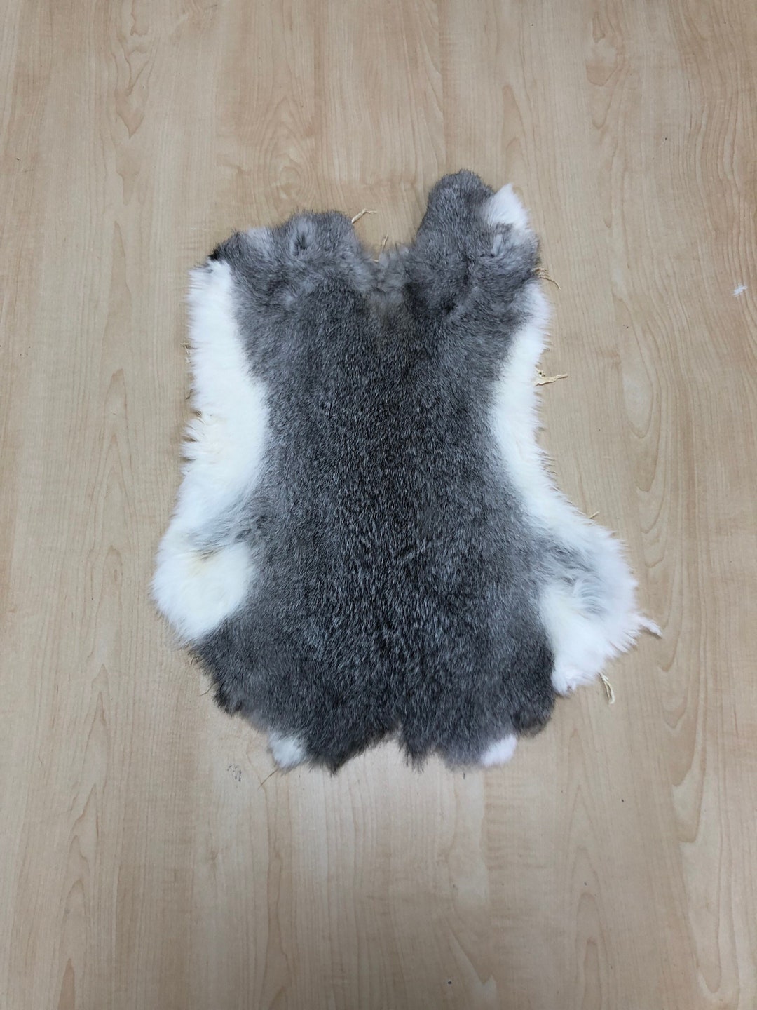 Grey Rabbit Pelt , Genuine Rabbit Fur Pelt , A Great Quality Rabbit Fur ...