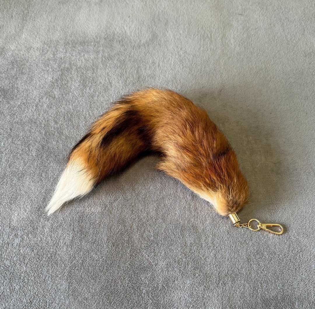 Brown Foxtail, Natural Color Fox Tail, Genuine Foxtail, Jumbo Size Foxtail, Fluffy Fox Tail, Bag ...