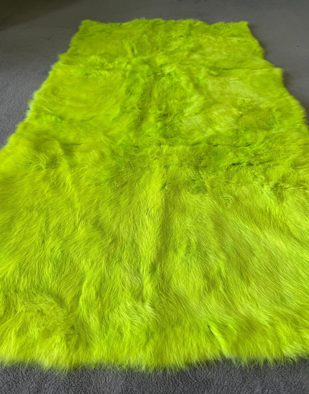 Pistachio Green Rabbit Fur, Rare Color Rabbit Fur, Craft Cosplay ...