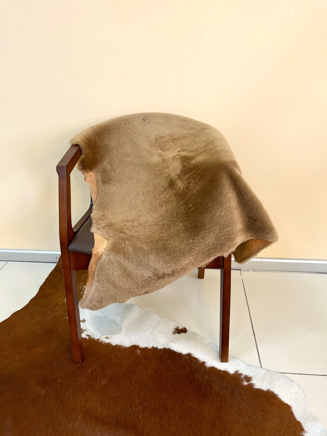 Mouton Sheepskin Shearling Soft Sheep Skin Hide Whole Pelt Leather for ...
