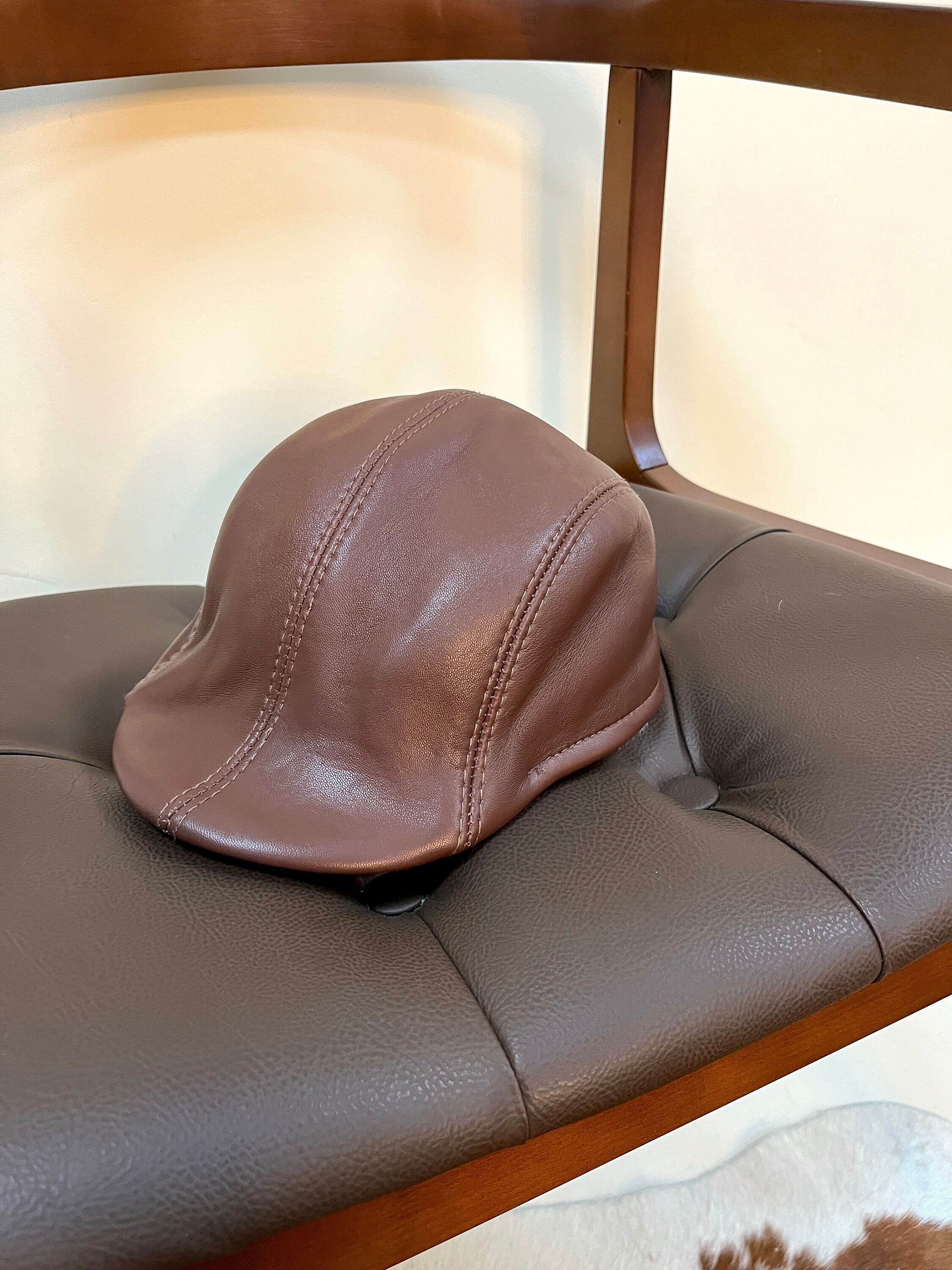 Ivy Cap Leather Ivy Driver Cap Black Ivy Cap Brown Ivy Cap - Etsy