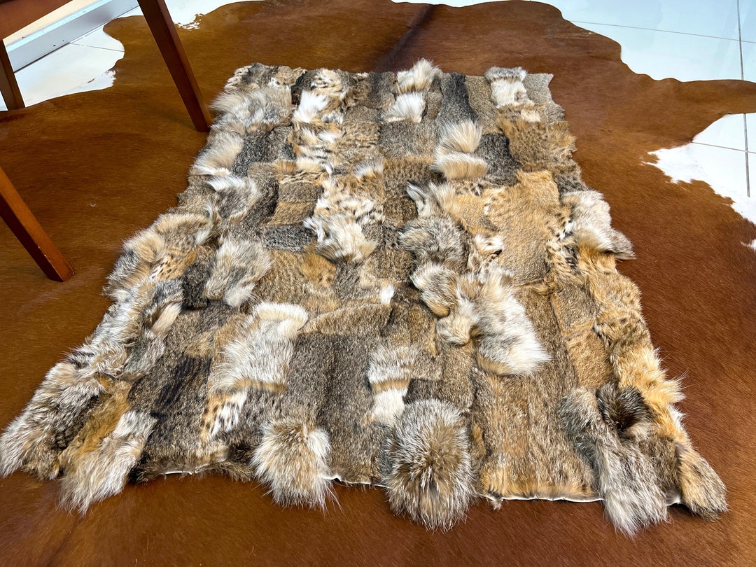 Real Lynx Fur Throw , Genuine Lynx Pelt Rugs , 100% Real Lynx Blanket ...