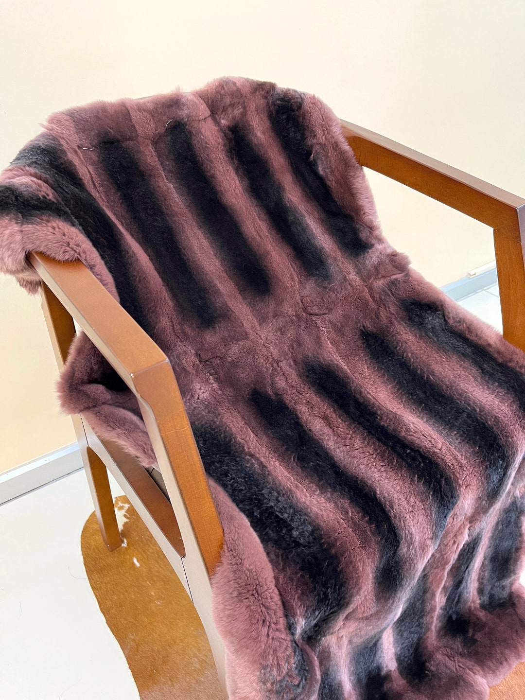 Genuine Rabbit Fur Pelt , Rex Rabbit Fur Plate , Real Rex Fur , Rabbit ...