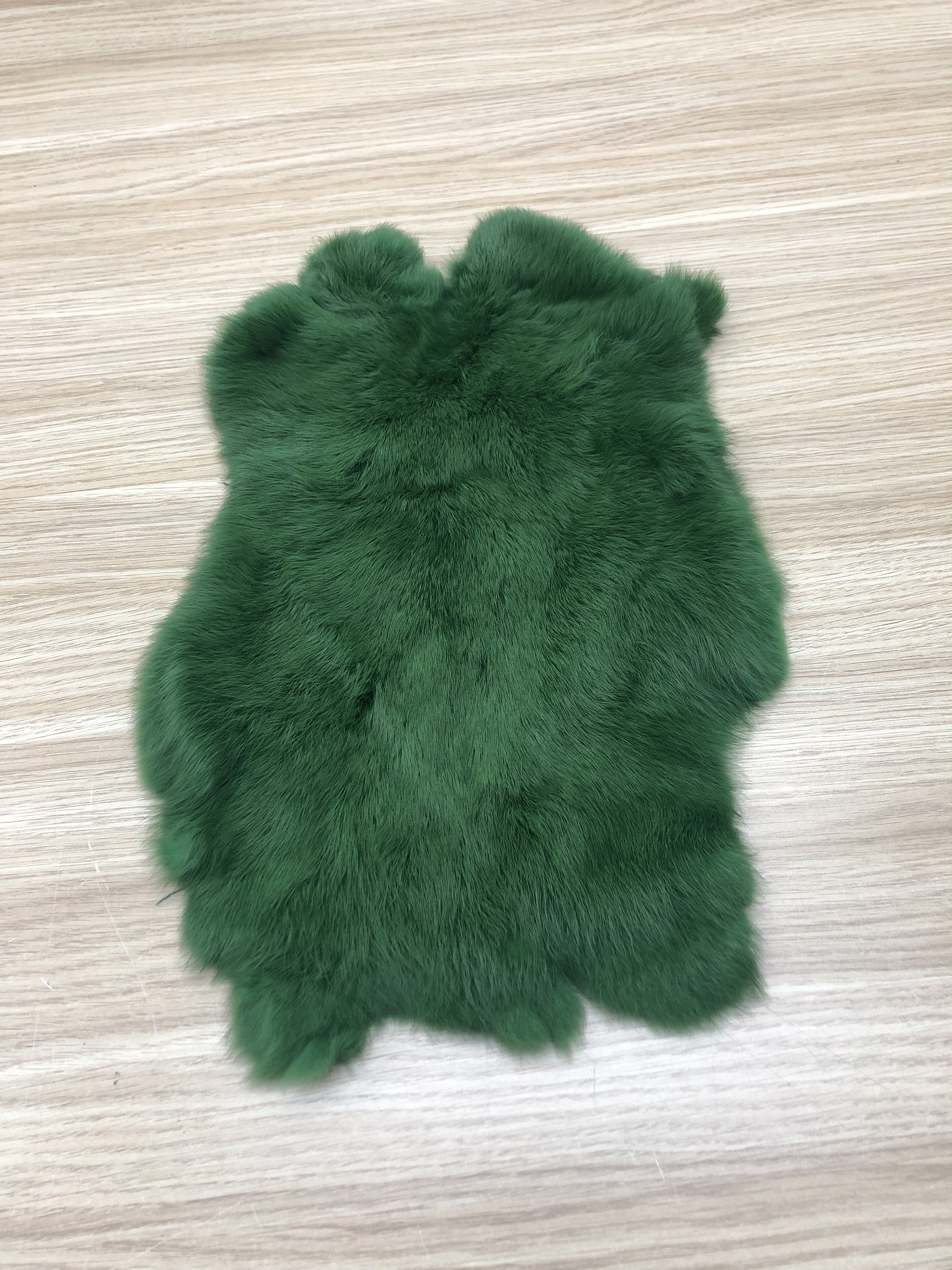 Green Rabbit Pelt Grass Green Rabbit Pelt Natural Dyed - Etsy
