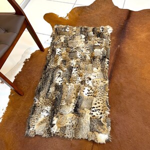 Genuine Lynx Pelt Throw , Real Lynx Pelt Throw Rugs , Home Decor ...