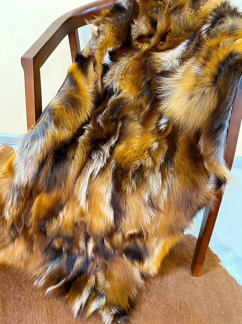Real Canada Red Fox Rug Genuine Red Fox Fur Fox Pelt Skin - Etsy