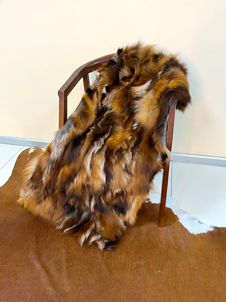 Real Canada Red Fox Rug Genuine Red Fox Fur Fox Pelt Skin - Etsy