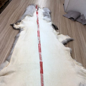 Genuine Blue Fox Fur Pelt DIY Crafts Fur Huge White Fox Fur Skin Blue ...