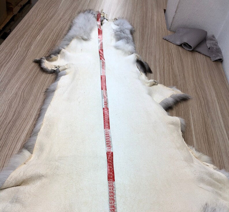 Genuine Blue Fox Fur Pelt DIY Crafts Fur Huge White Fox Fur Skin Blue ...