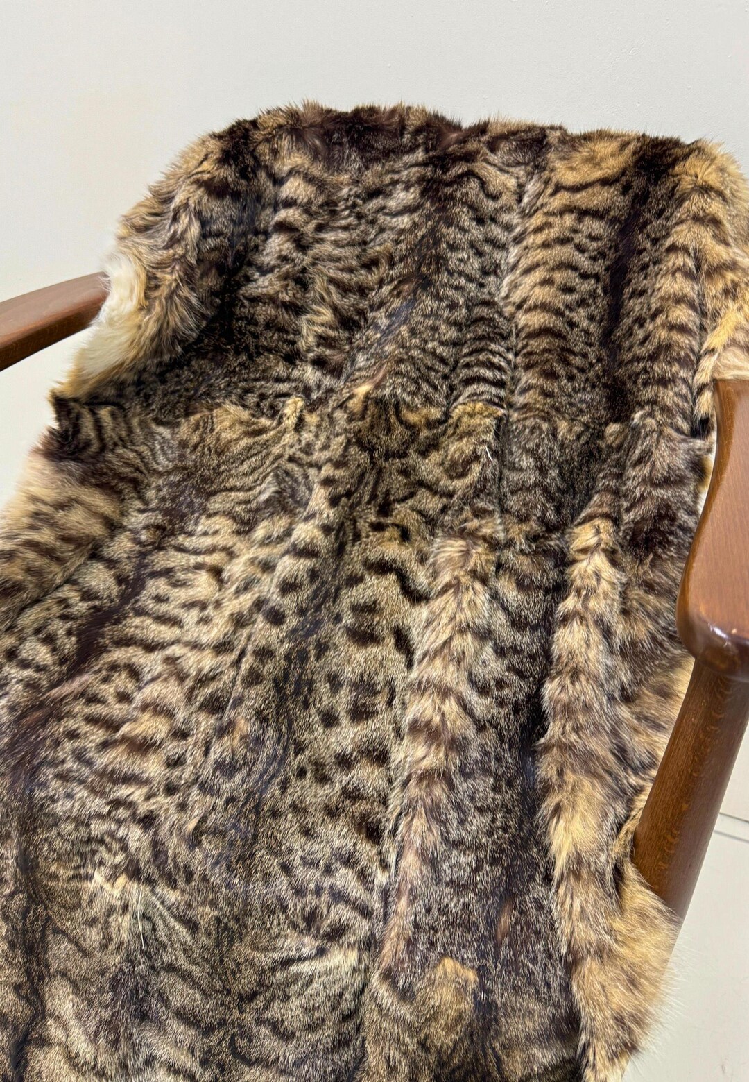 Wild Lynx Fur, 62x25 Inches Fur, Genuine Wild Lynx Fur, Natural Fur ...