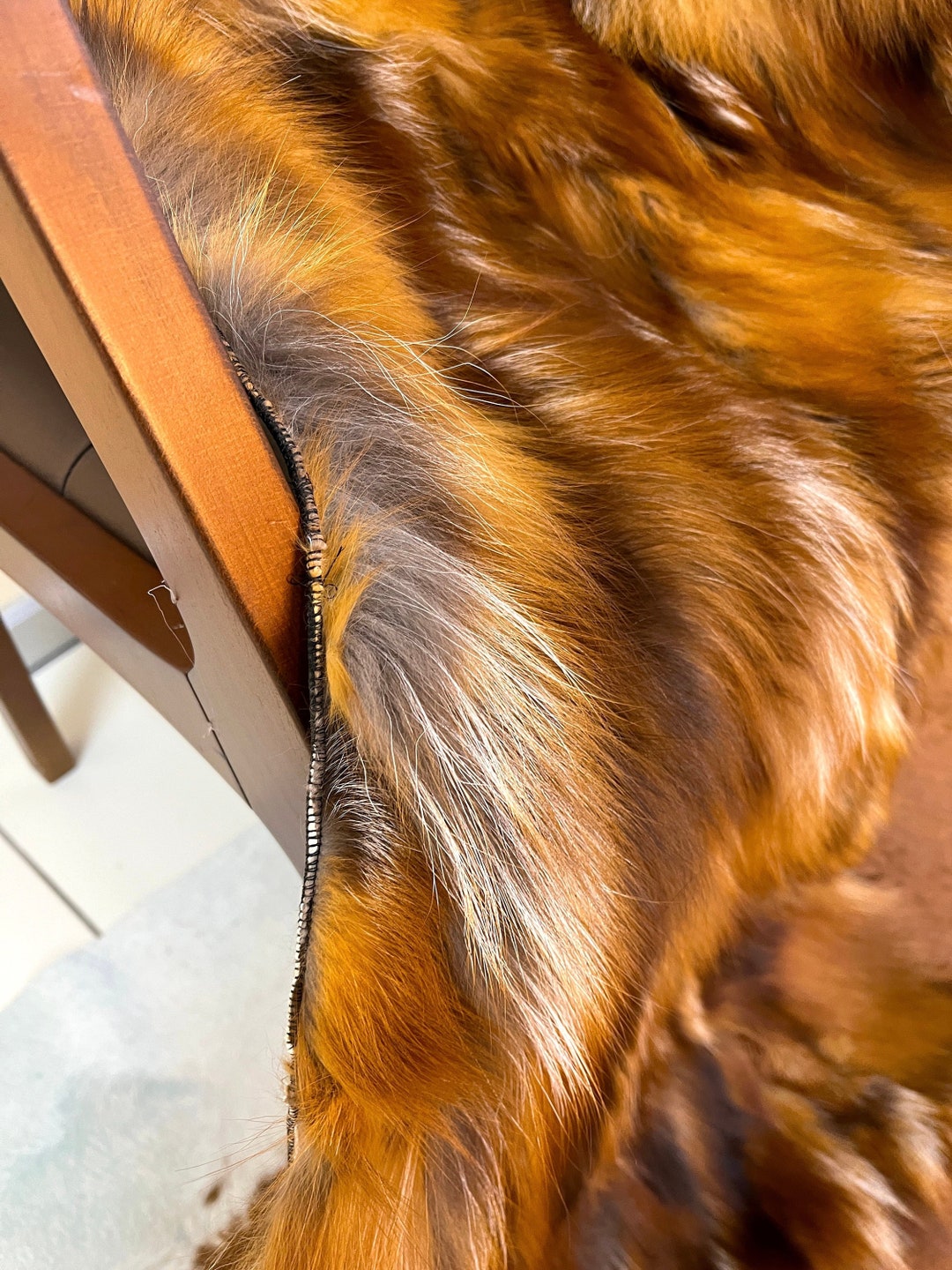 Real Canada Red Fox Rug , Genuine Red Fox Fur , Fox Pelt Skin , Fur ...