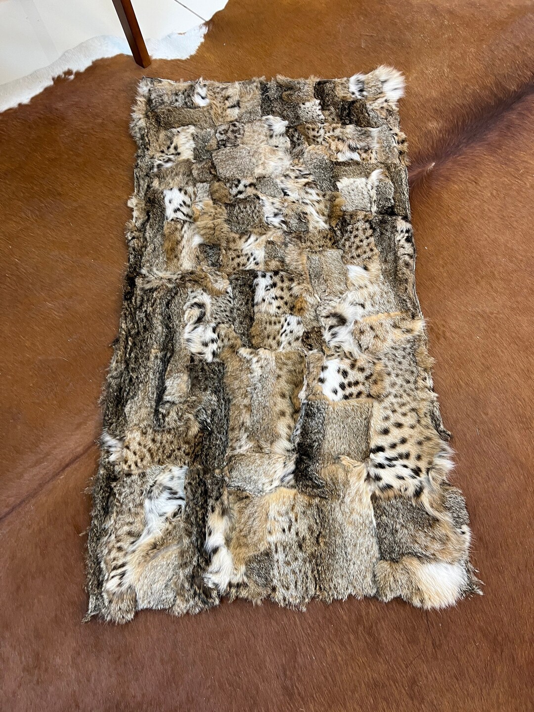 Genuine Lynx Pelt Throw , Real Lynx Pelt Throw Rugs , Home Decor ...