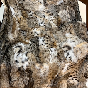 Genuine Lynx Pelt Throw , Real Lynx Pelt Throw Rugs , Home Decor ...