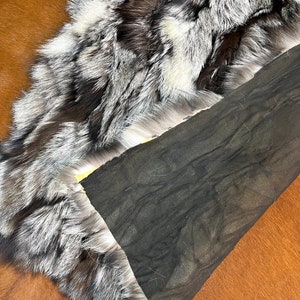 Silver Fox Hide Rugs , Silver Fox Fur Throw , Genuine Silver Fox , Real ...