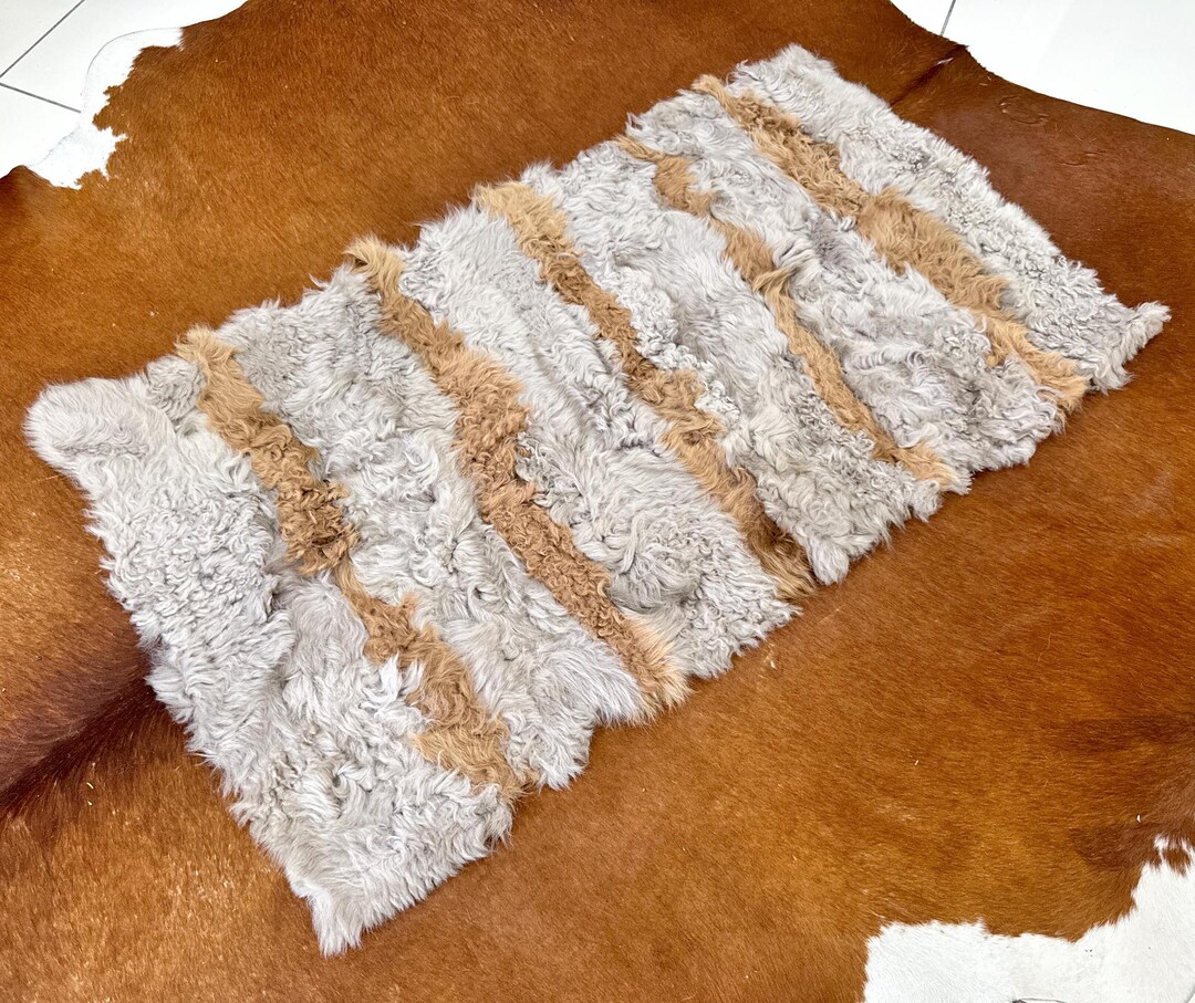 Special Tigrado Sheepskin, Curly Sheep Fur, Gray Sheep Fur, Throw Fur ...